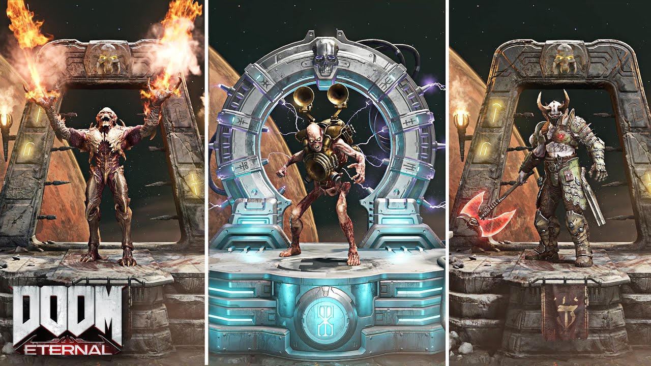 DOOM Eternal - All Playable Demons Gameplay | 4K Ultra Settings RTX ...