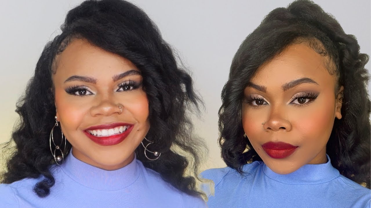 Flawless RED LIP Tutorial + SULTRY SMOKEY EYE - YouTube