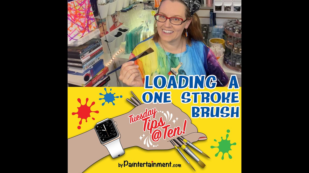 Tuesday Tips @10: One Stroke Brush Loading - YouTube
