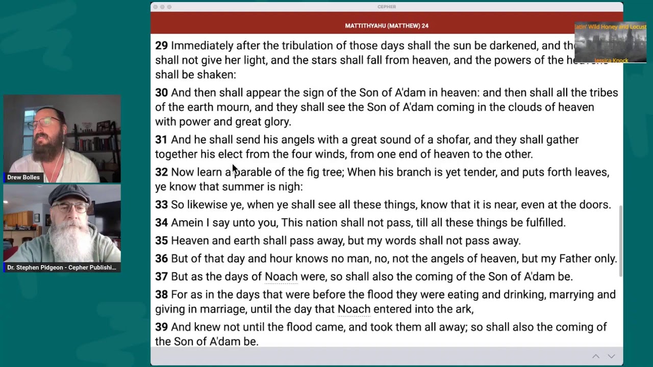 "Sign of His coming and end of the world" with Drew Bolles and Dr ...