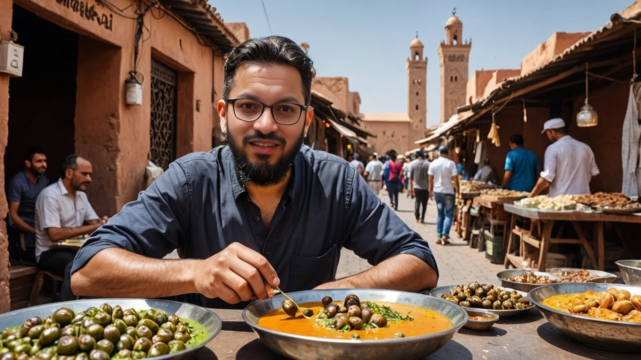 Eating SNAILS in Morocco 🇲🇦(is it Halal?) Menara Gardens + Koutoubia ...