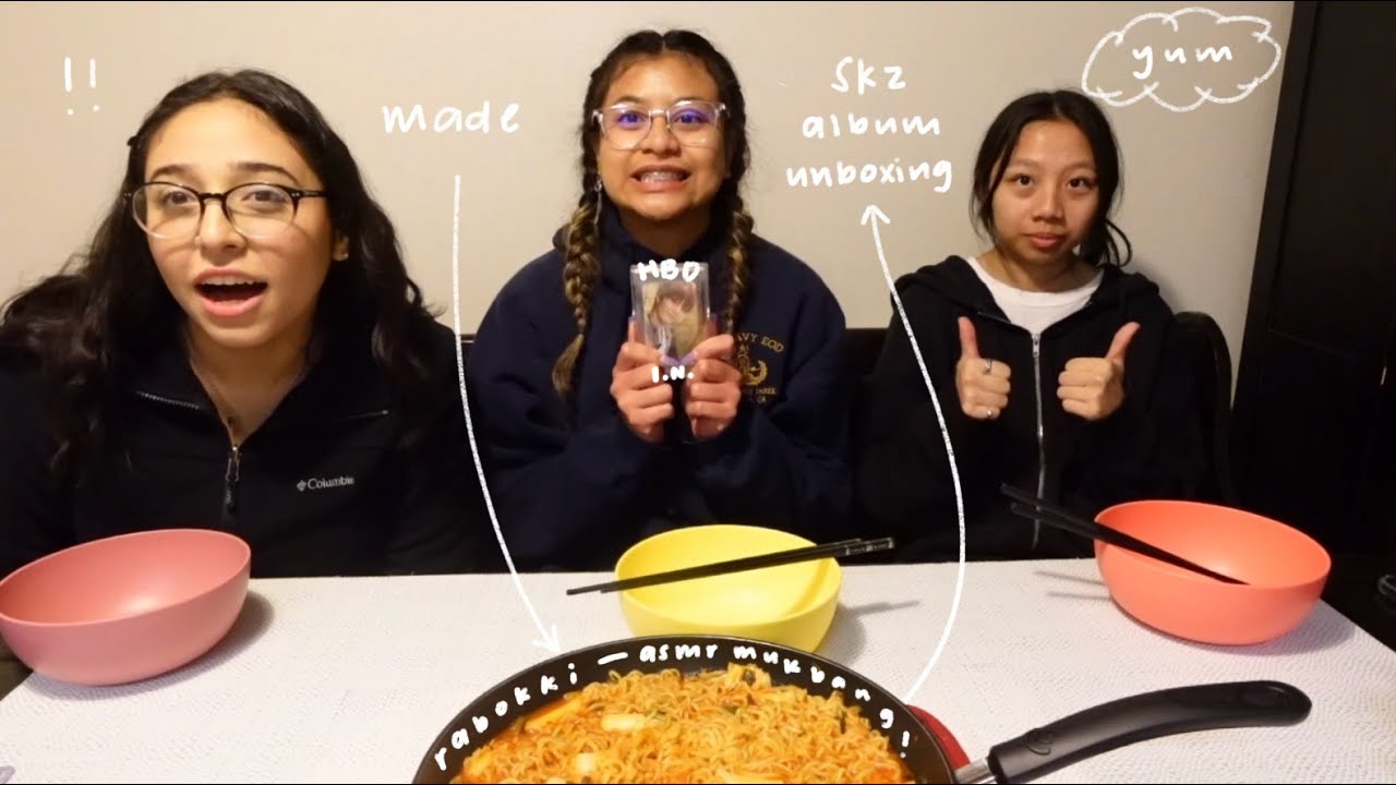 i.n. day! making rabokki, asmr mukbang, noeasy stray kids album ...