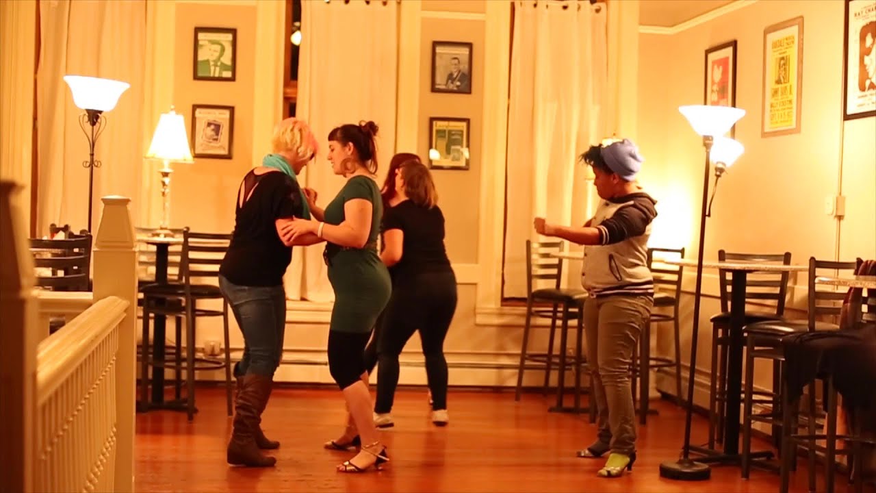 Blues Dancing- Funky Butt Demo - YouTube