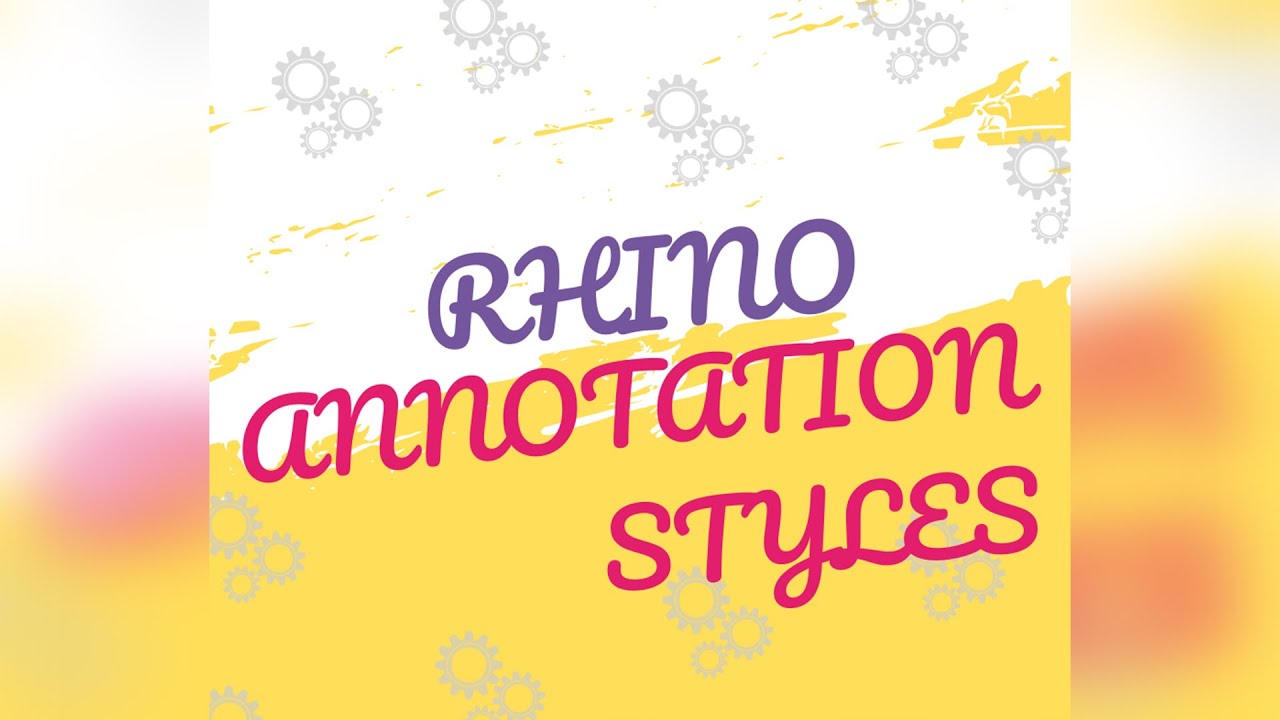 #12 Rhino Annotation Styles Document Properties - YouTube