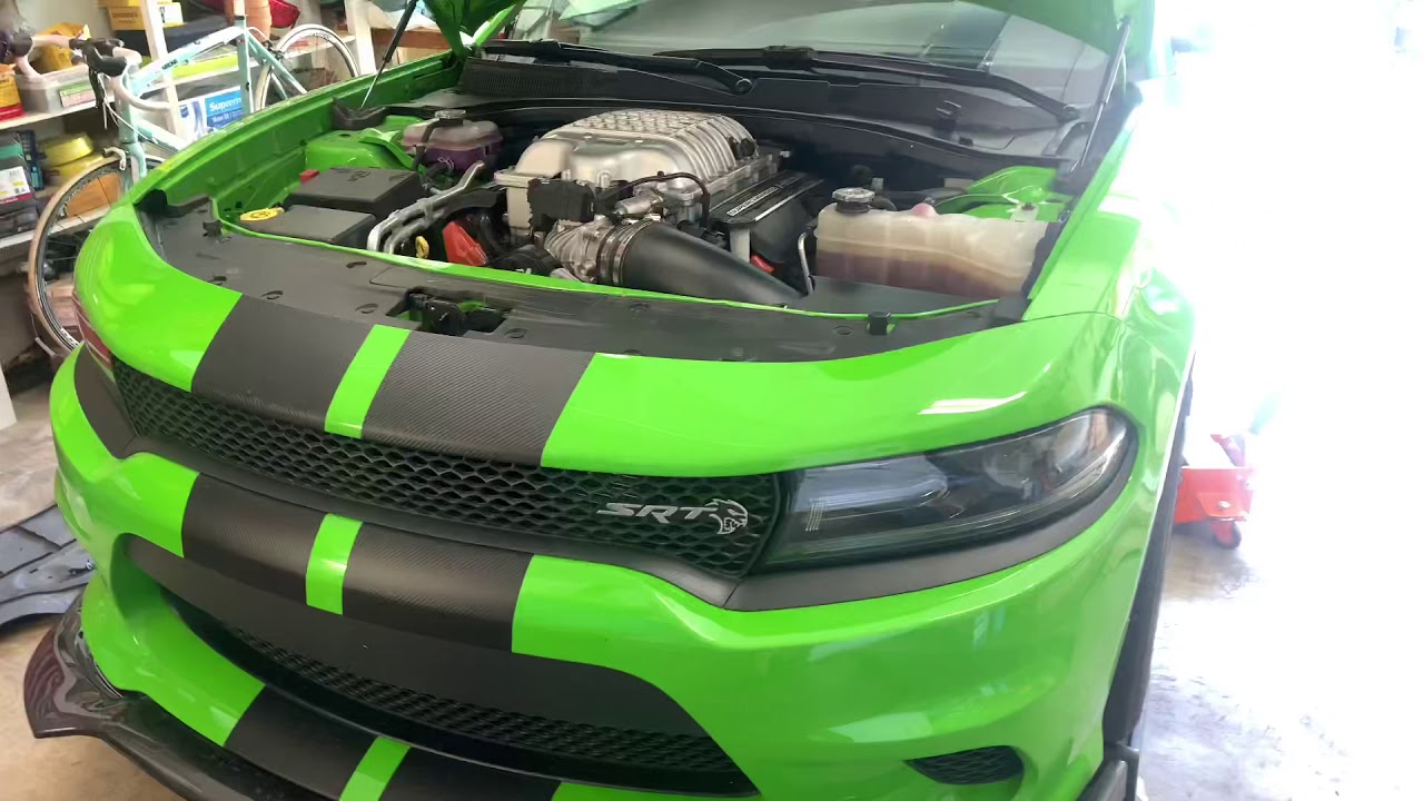 Dodge Charger Hellcat Oil Change - YouTube