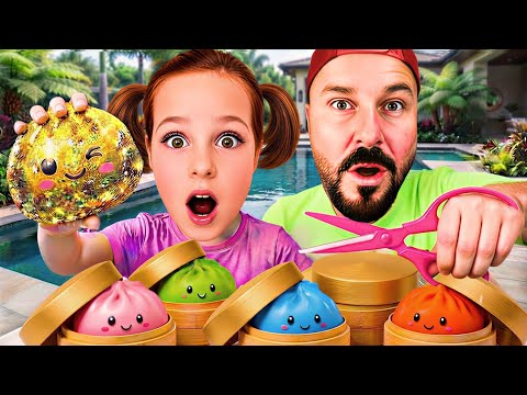 MAĞAZADAN ALDIĞIMIZ DUMPLİNG SQUİSHİLERİ AÇTIK! ADA ÇILDIRDI İÇİNDEN NE ÇIKTI İNANILMAZ?