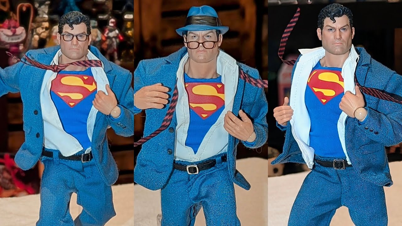 New Clark Kent changing into Superman 1/12 scale action figure by Muff ...