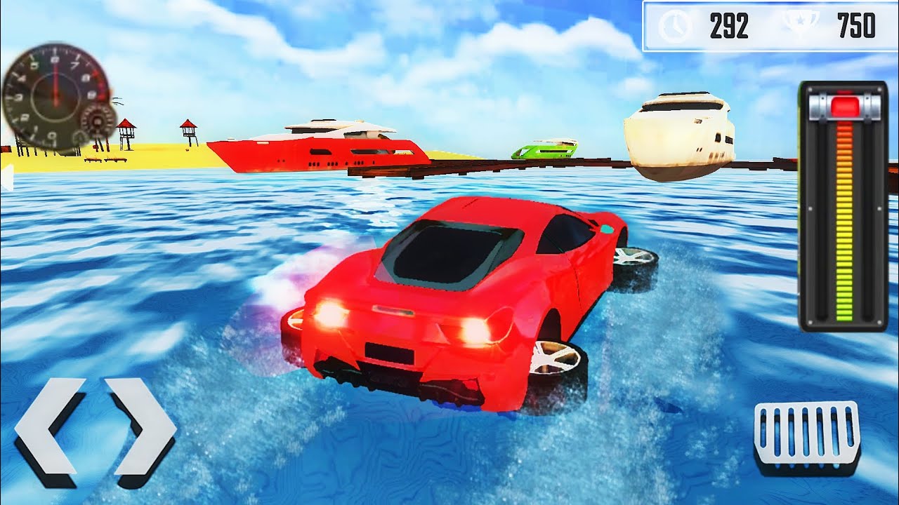 Water Surfer Car Race Drive Simulator - Super Cars And Prado Jeep ...