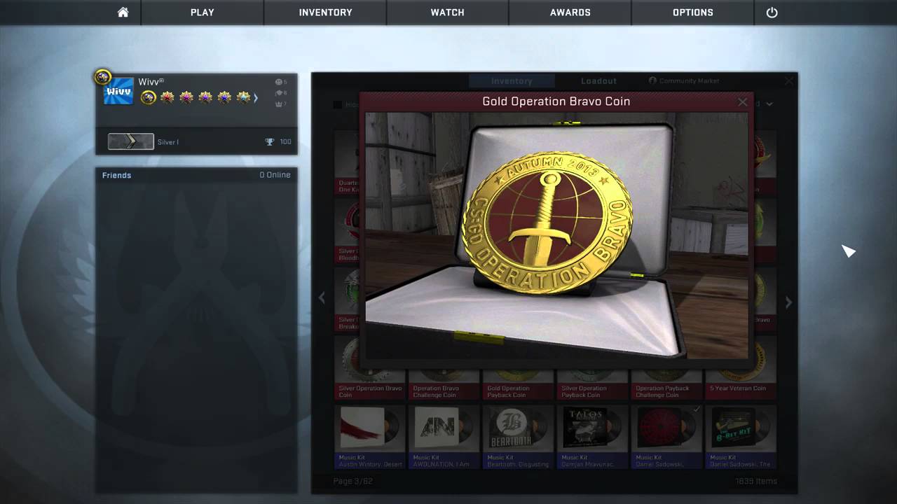 Gold Operation Bravo Coin (CS:GO) - YouTube
