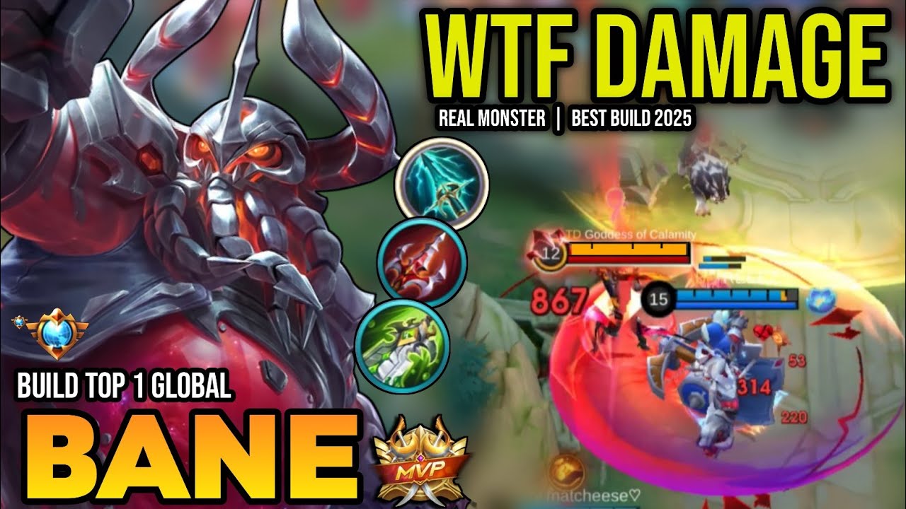 1SHOT BUILD! BANE BEST BUILD 2025 | BUILD TOP 1 GLOBAL BANE GAMEPLAY ...