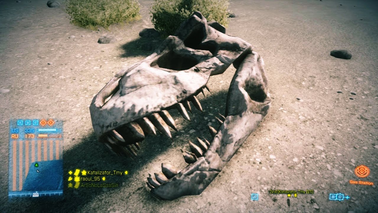 BF3 End Game: T-REX Skull Found on Nebandan Flats - YouTube