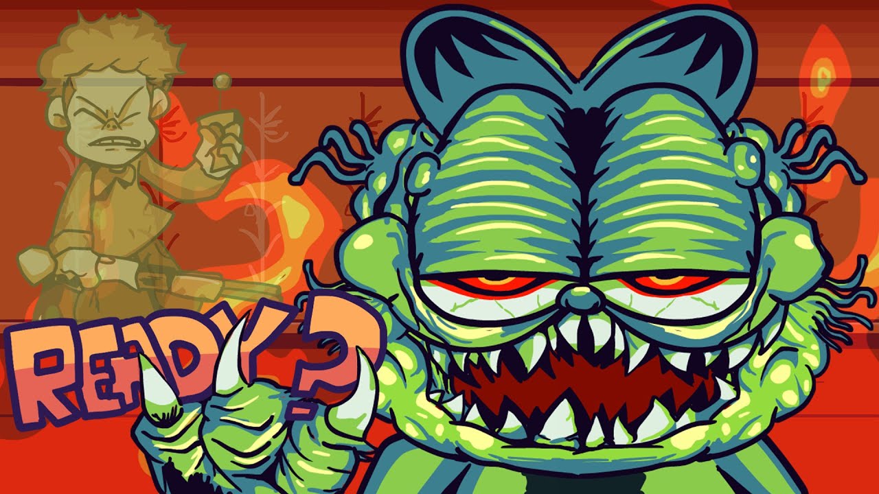 Friday Night Funkin' VS Gorefield FULL WEEK Mod Gameplay and Sounds ...