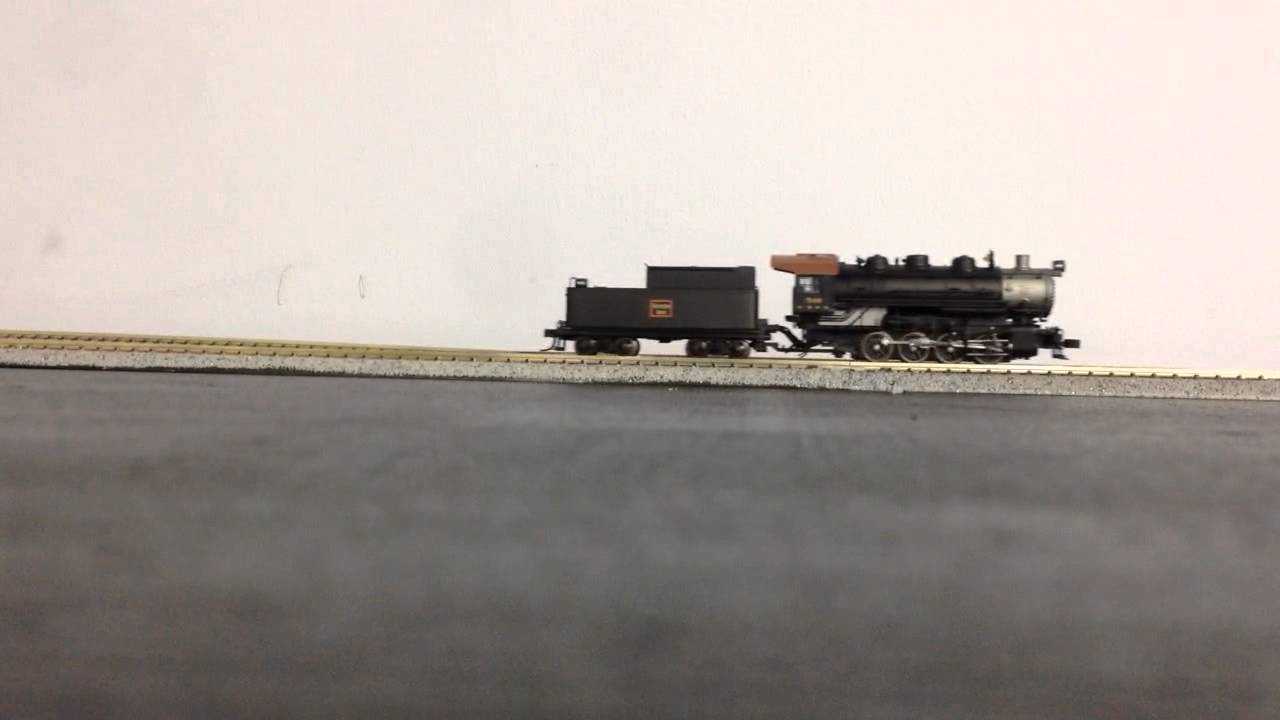 N Scale Life Like Walthers 0-8-0 Steam DCC Sound - YouTube