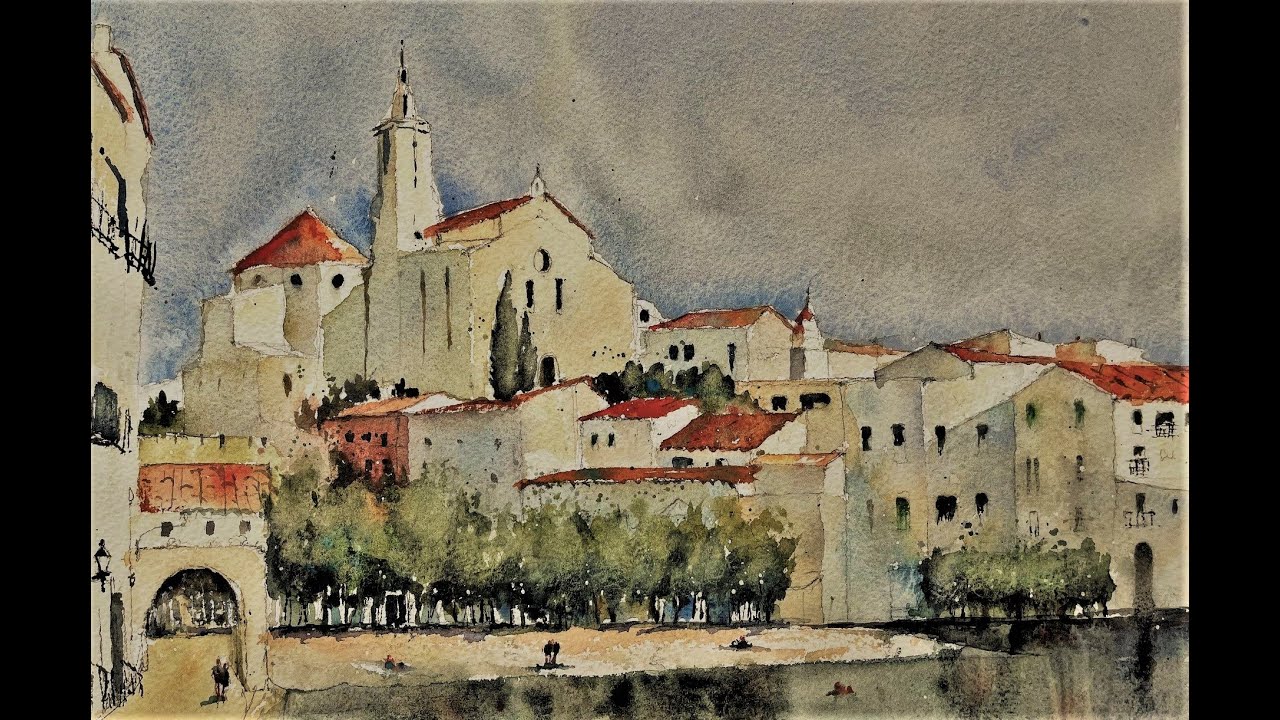 Spain Watercolor Painting in Cadaques - with Chris Petri - YouTube