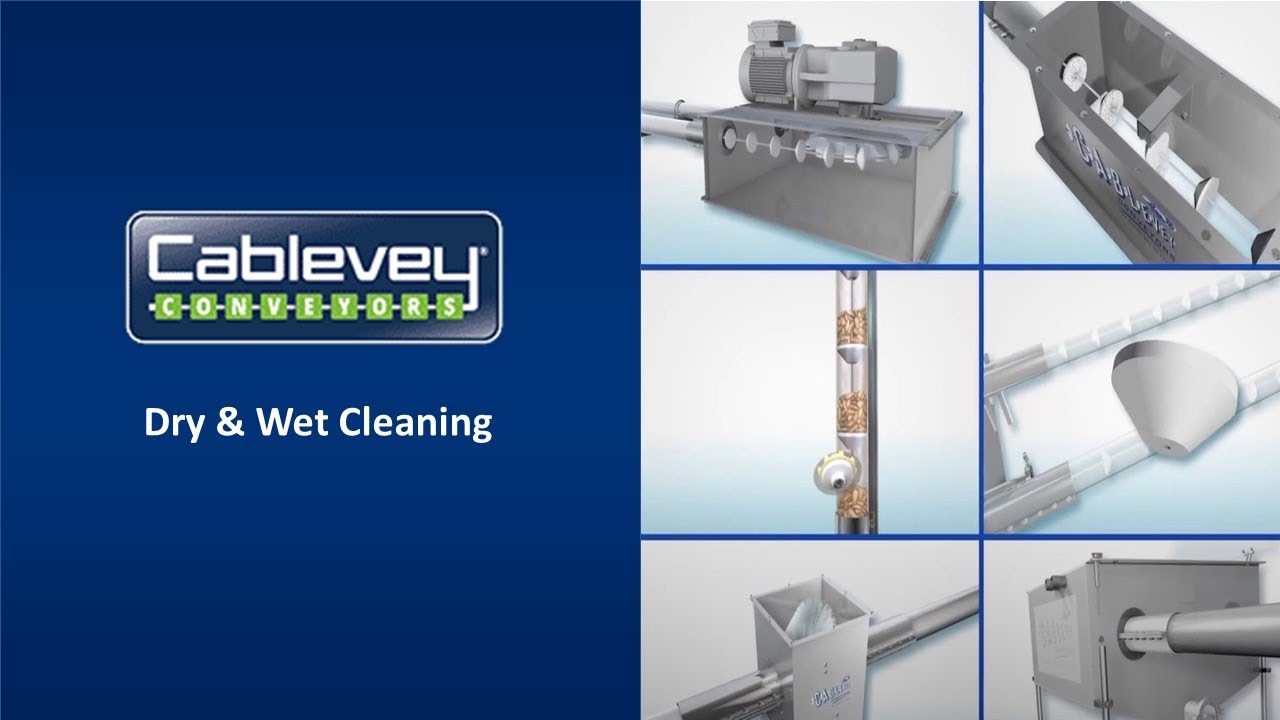Cablevey® Conveyors - Dry & Wet Cleaning - YouTube