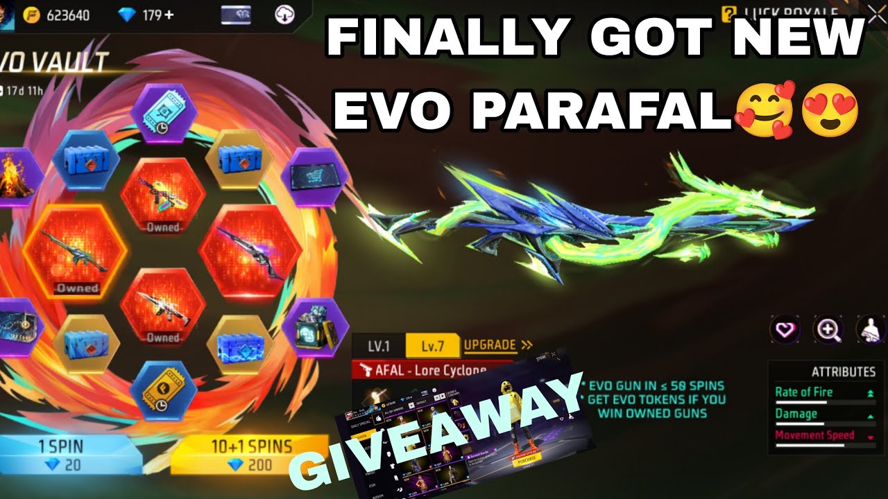 SPIN IN NEW EVO VAULT AGAIN FOR EVO PARAFEL🫠WITH GIVEAWAY MUST WATCH🩷# ...