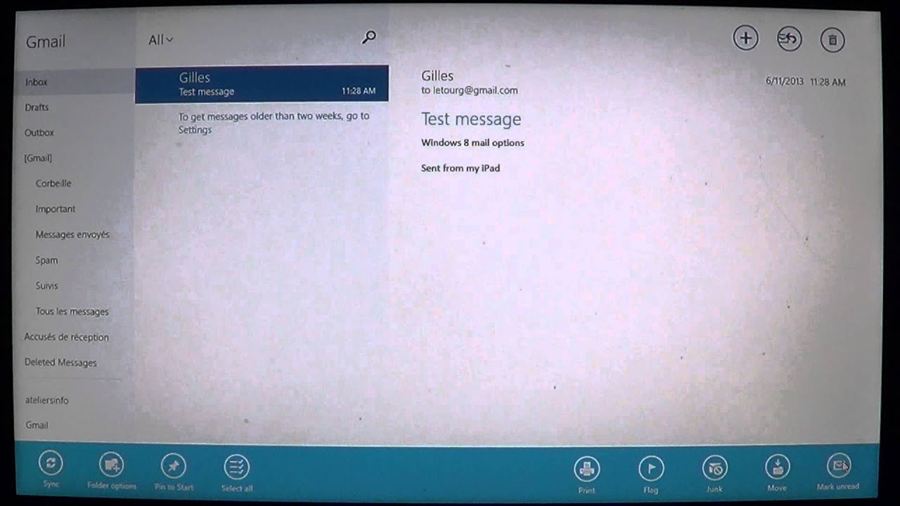 Windows 8 Mail app and new junk mail feature - YouTube