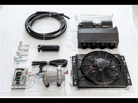 Universal 12V 24V A/C air conditioner electric compressor under dash universal air conditioner car