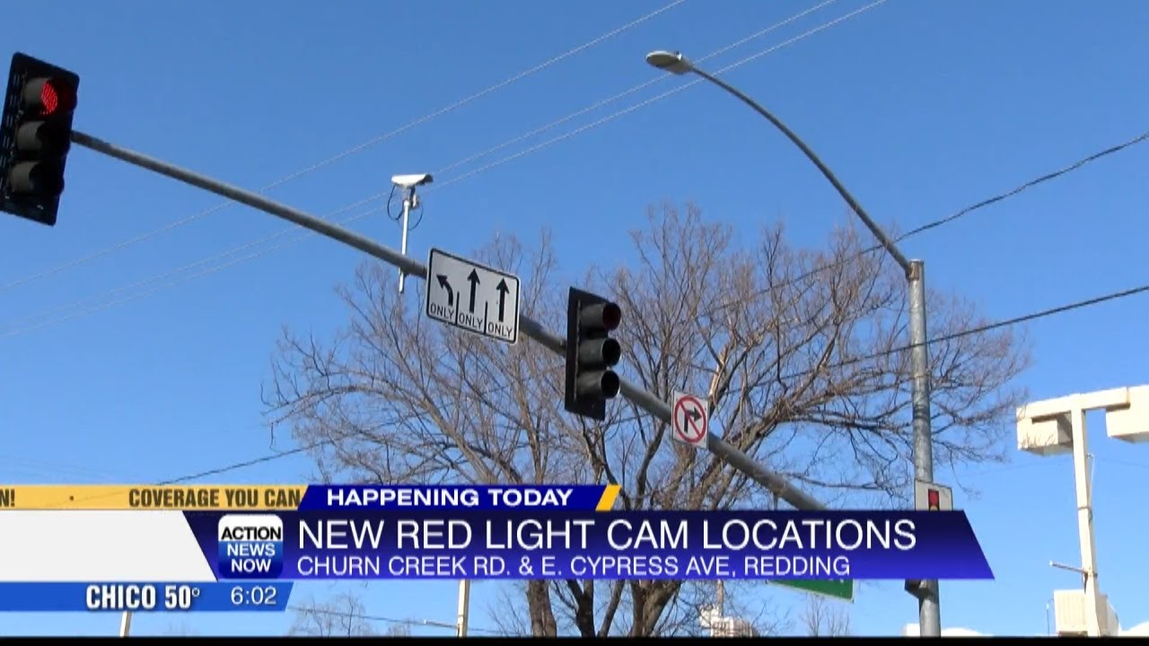Traffic alert: New red light cameras activated in Redding - YouTube