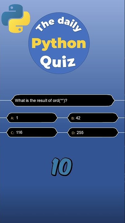 The Daily Python Quiz Unicode Function Example Python Quiz Programming Pythonquiz Shorts