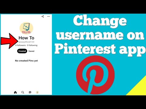How to change your username on Pinterest app ? - YouTube