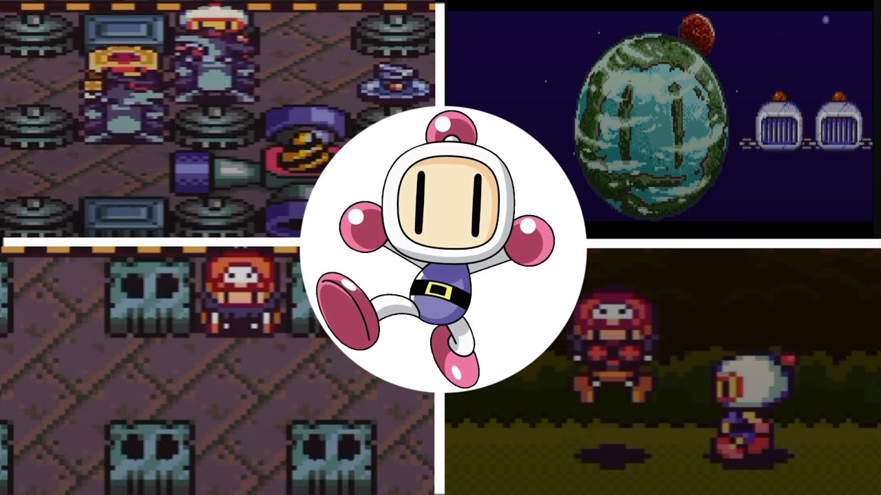 Super Bomberman 5 - Shirobon Vs Boss Fight Subordinate Bomber cor ...