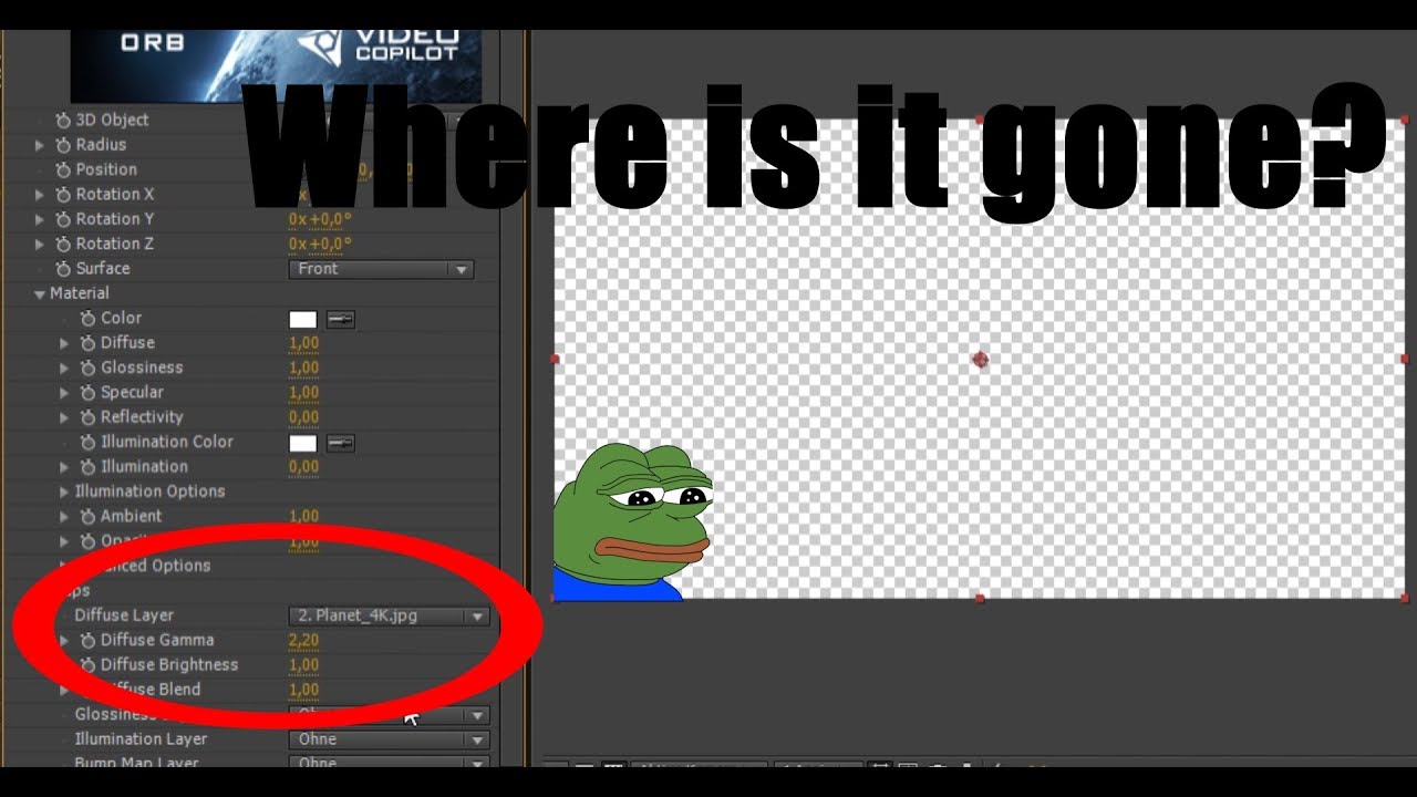 After Effects cs6 Video Copilot orb plugin problem - YouTube