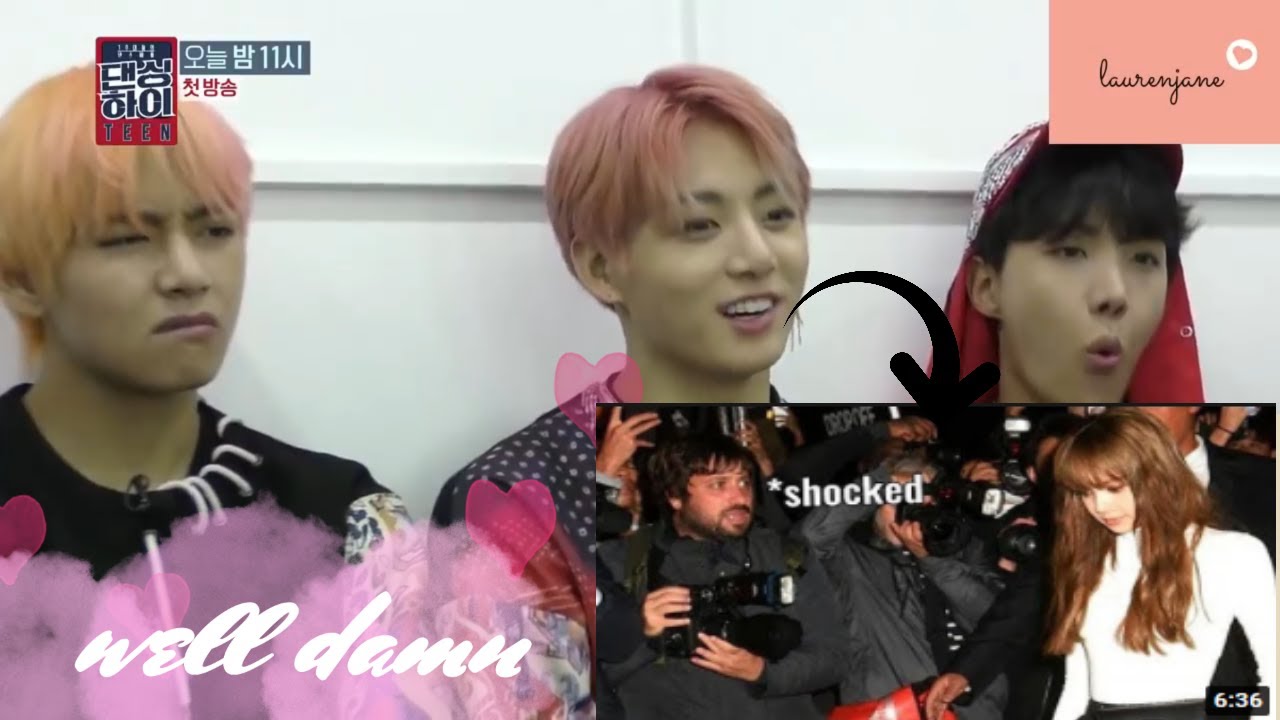BTS reaction to Fans meet Blackpink - YouTube