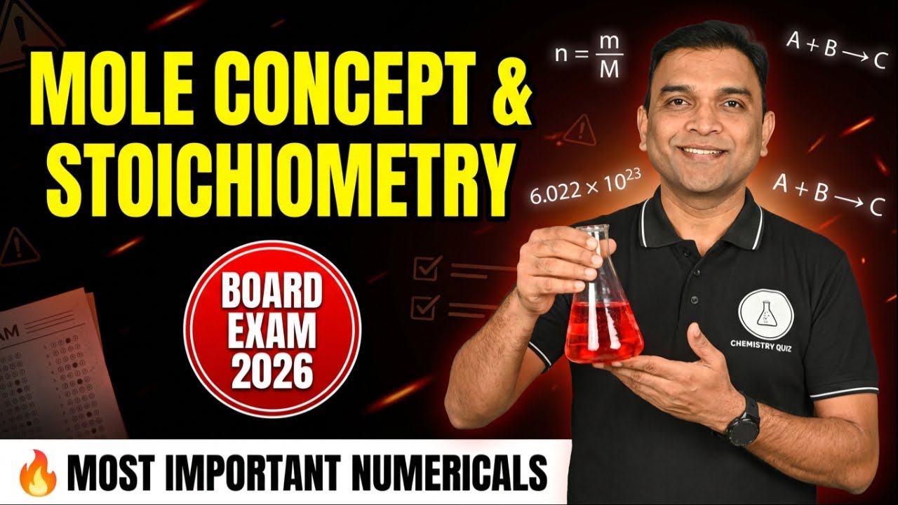Mole Concept + Stoichiometry in ONE VIDEO 😱 | Class 10 ICSE | Board ...