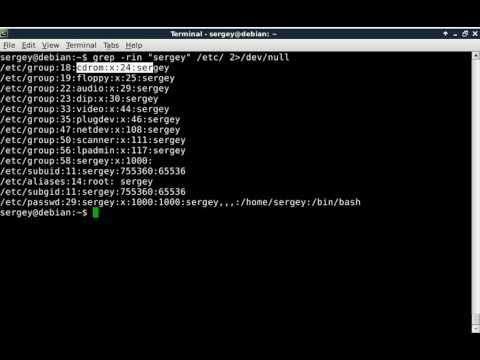 How to find all files containing text on Linux - YouTube