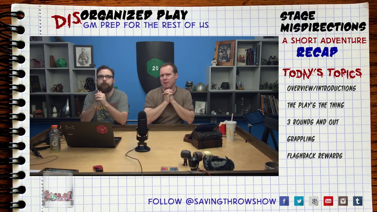 DisOrganized Play - GM Prep w/ Tom Lommel - Episode 45 - YouTube