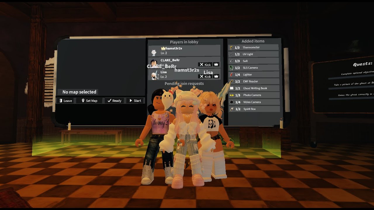 👻 LIVE: Blair Roblox with @ItsLeah & @Klaire! Phasmophobia Vibes ...