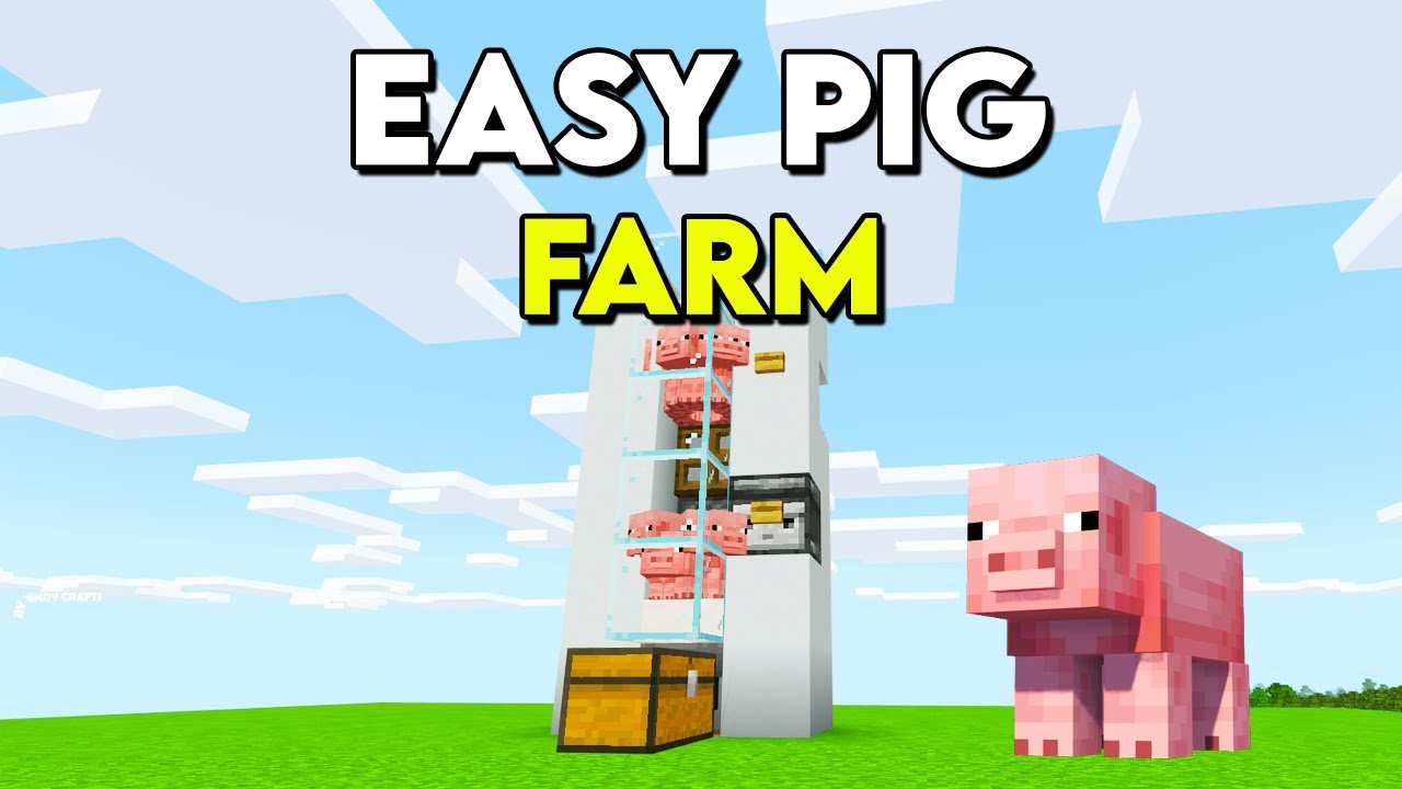 Easy 1.21 Pig Farm - Minecraft Bedrock (MCPE/Xbox/PS4/PS5/Switch/PC ...