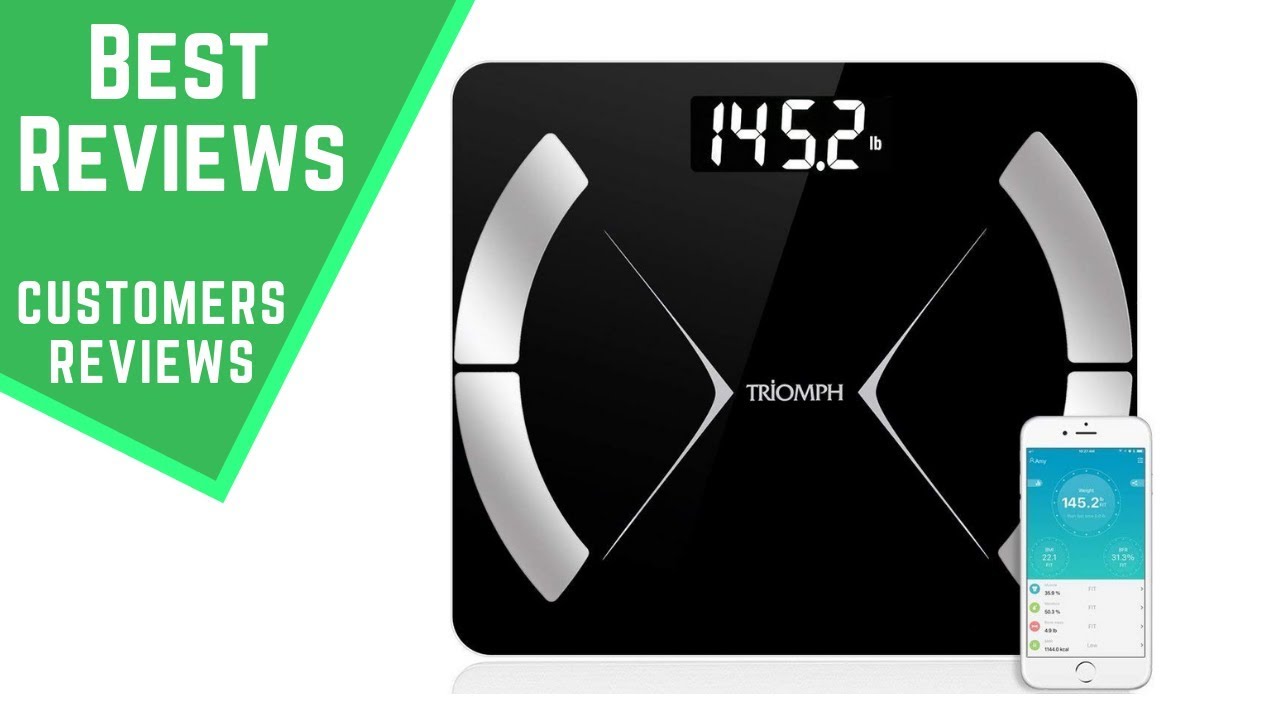 New Triomph Bluetooth Smart Body Fat Scale Reviews - YouTube
