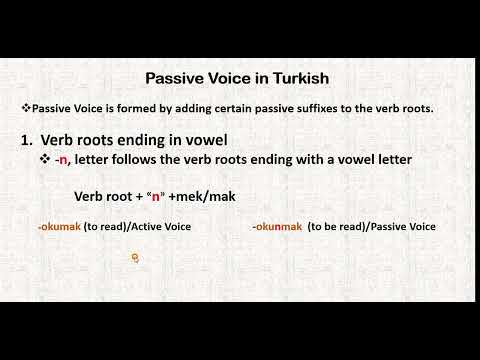 Learn Turkish: Passive Voice & Passive Sentences in Turkish