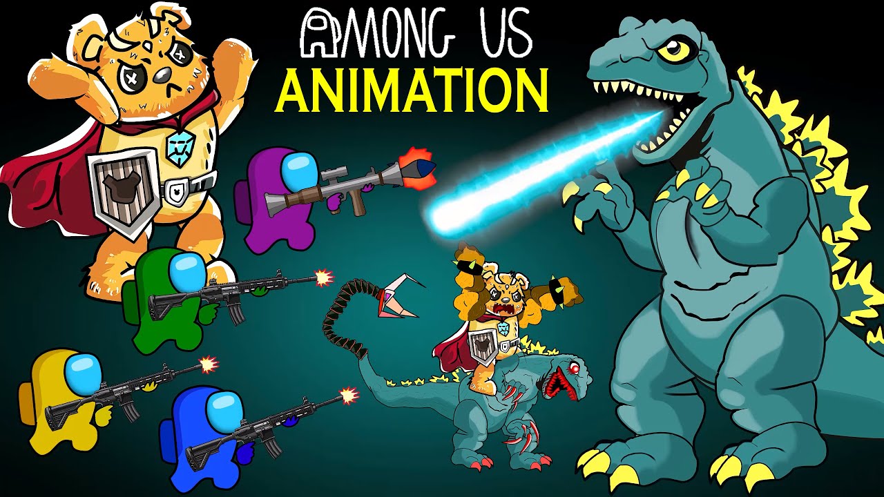 Among Us Animation vs. Teddy Bear SCP-6330, Godzilla | 어몽어스 좀비 애니메이션 ...