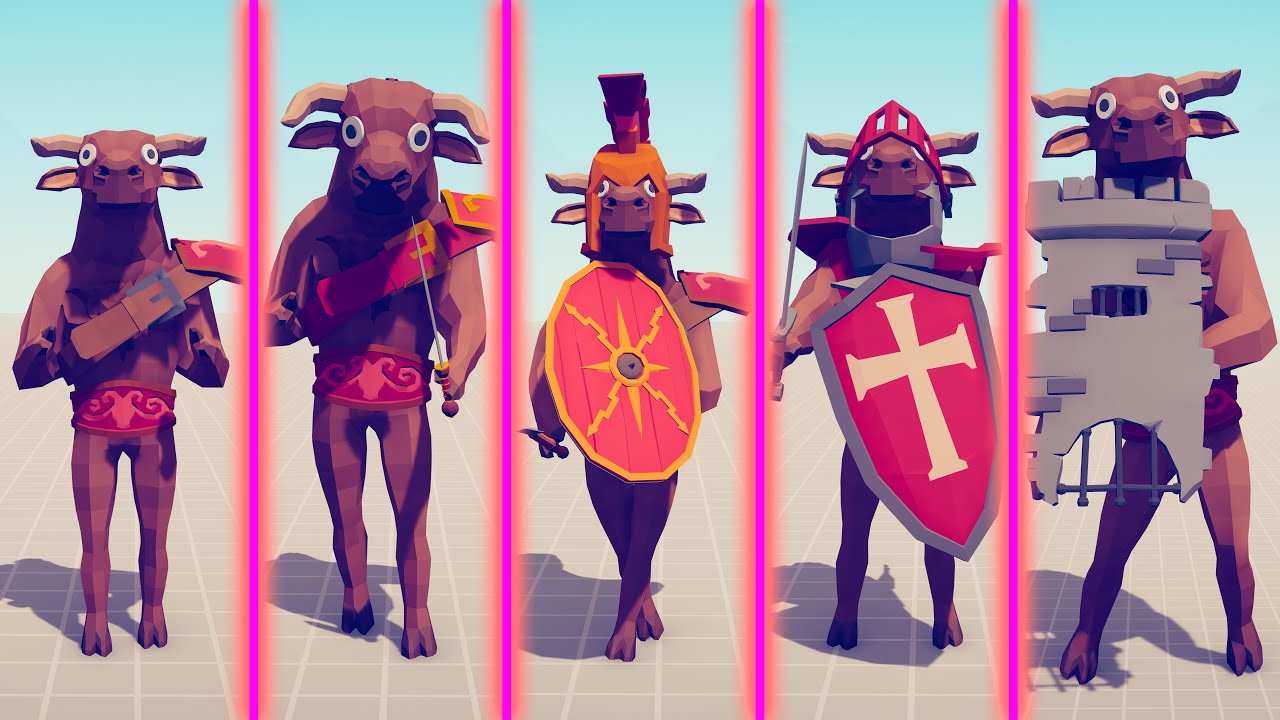 EVOLUTION OF MINOTAUR - Totally Accurate Battle Simulator TABS - YouTube