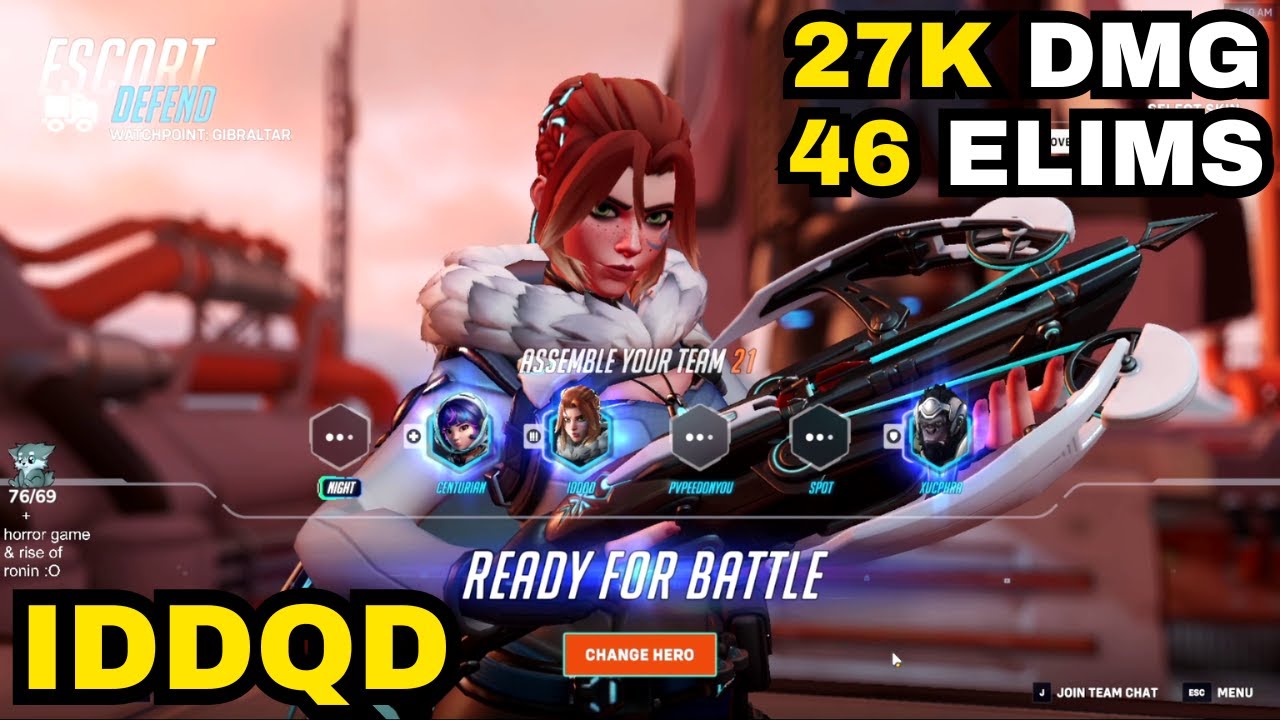 27K DMG ON FREJA! IDDQD FREJA GAMEPLAY - 6V6 - OVERWATCH 2 SEASON 15 - YouTube