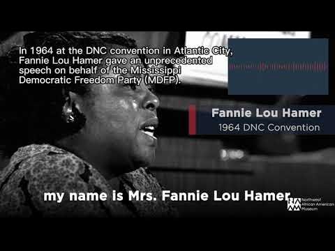 Fannie Lou Hamer's Mississippi Freedom Democratic Party Speech - YouTube