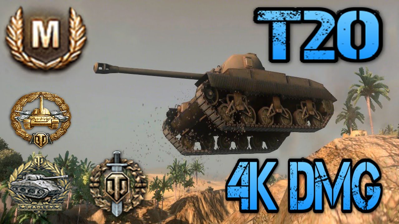 World of Tanks - T20 Ace Tanker/4k dmg/Radley Walter's/High Caliber/Top ...