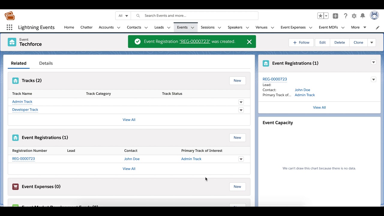 Salesforce Events 5 App - Event Registrations - YouTube