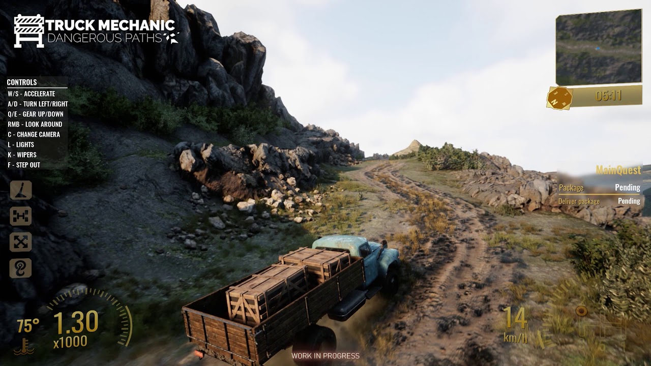 Truck Mechanic: Dangerous Paths - Drive over rough terrain - YouTube