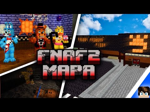 FNAF 2 Map/mapa speedbuild (+map Tour) Minecraft - YouTube