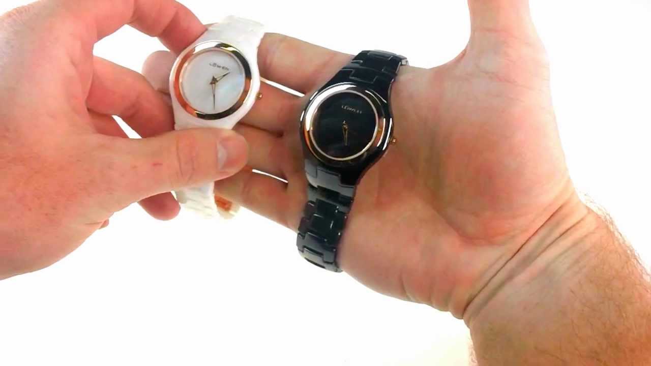 Lowen Elite Swiss Lady Ceramic Watch with Sapphire Crystal - YouTube