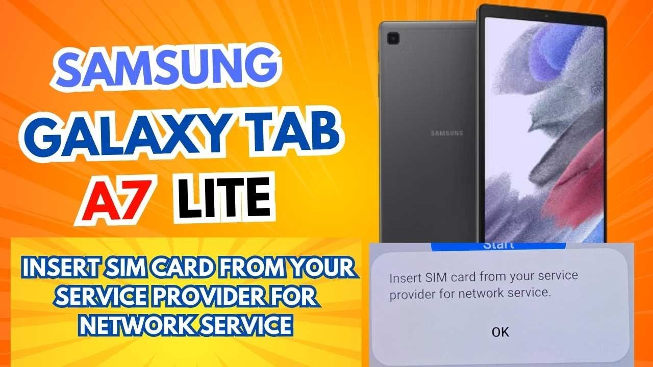 How to Activate Samsung Galaxy Tab A7 lite without a sim card ||Samsung ...
