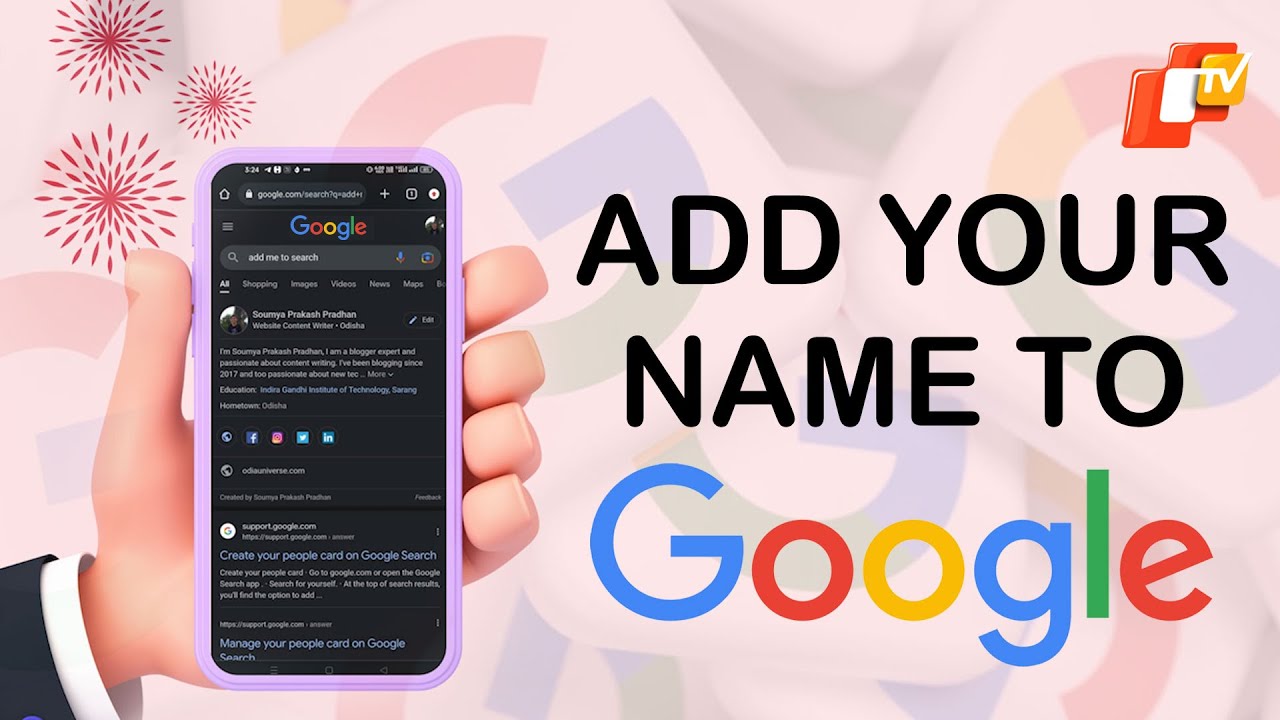 How to Create a People Card and Add Yourself to Google Search | OTV ...