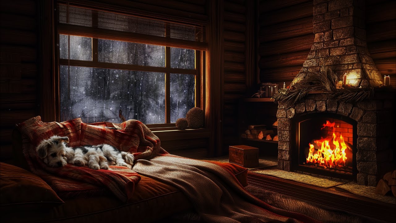 Cozy Rain with Fireplace: Relaxing Rain Sounds for Instant Relaxation ...
