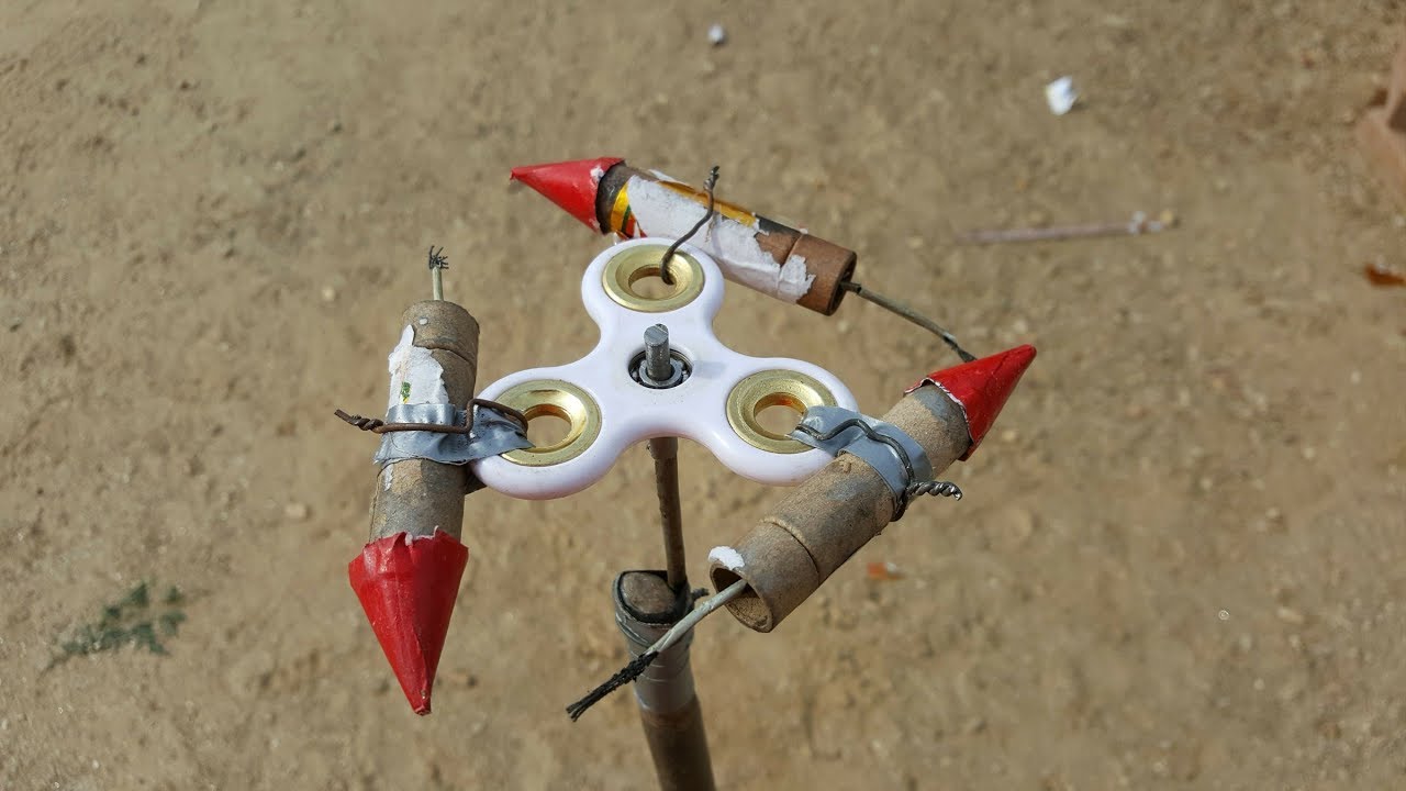 2 Awesome ideas - FIDGET SPINNER VS ROCKET - YouTube