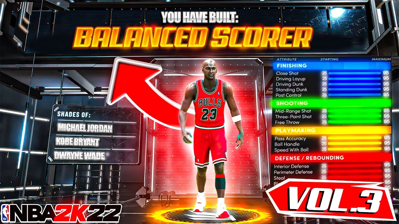 BEST BALANCED SCORER BUILD ON NBA 2K22 CURRENT GEN! RARE BUILD SERIES ...
