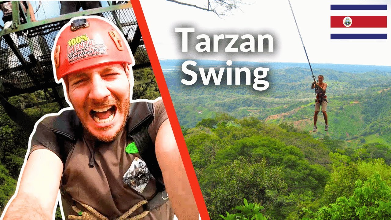 Largest Rope Swing in the Jungle! Costa Rica | Travel Vlog - YouTube